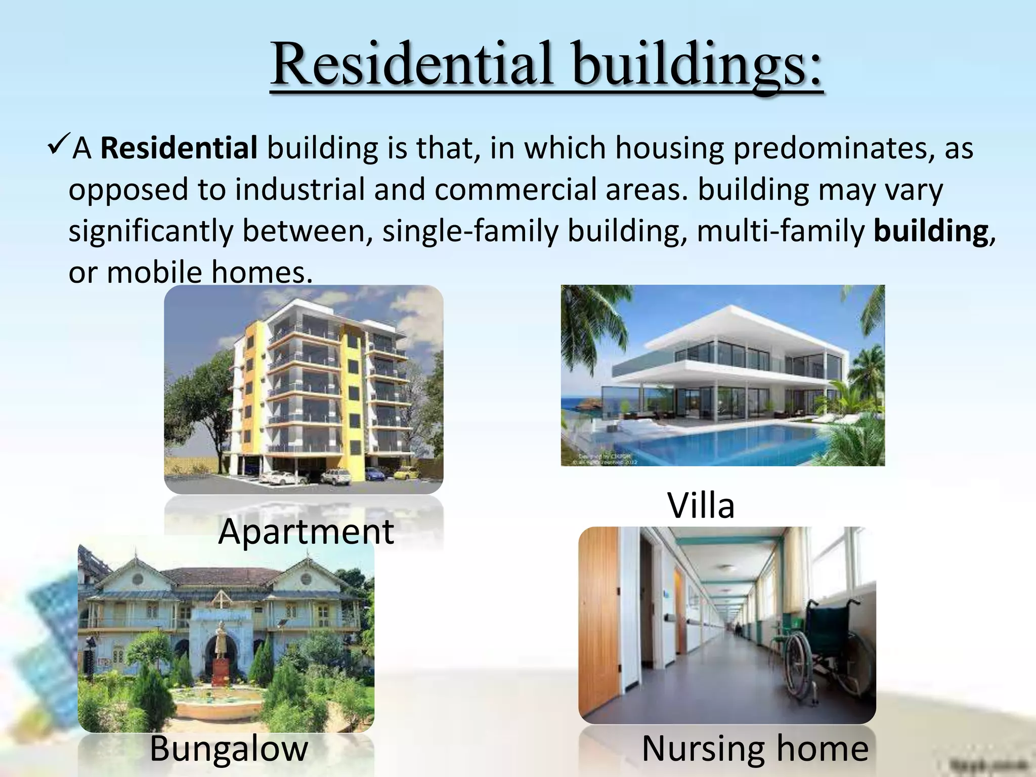 Classification of buildings | PPTX
