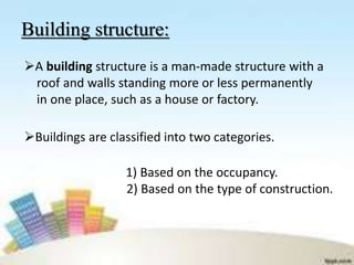Classification of buildings | PPTX