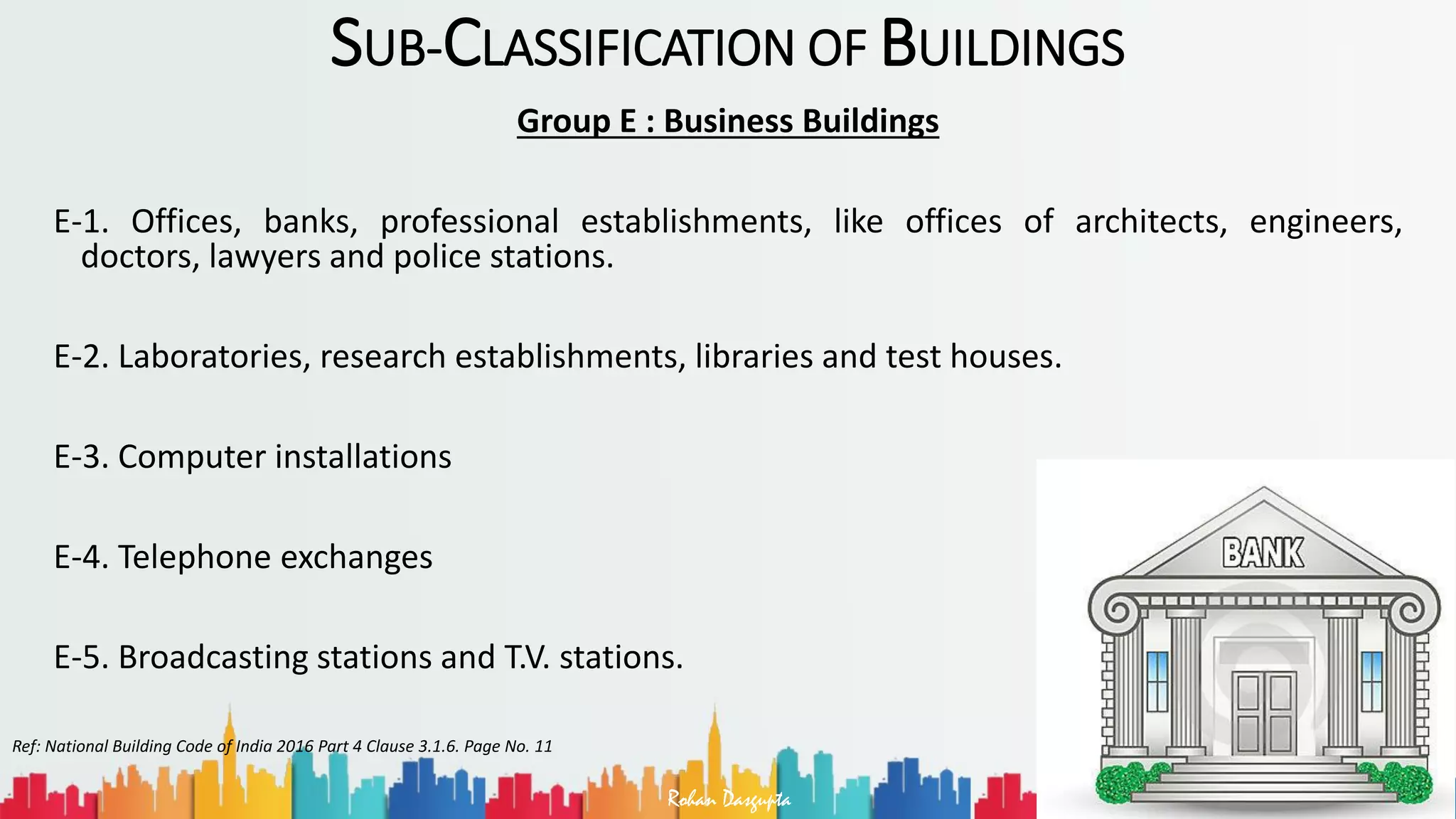 Classification of Buildings as per National Building Code of India (NBC ...