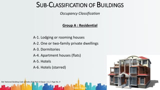 Classification of Buildings as per National Building Code of India (NBC) 2016 | PDF