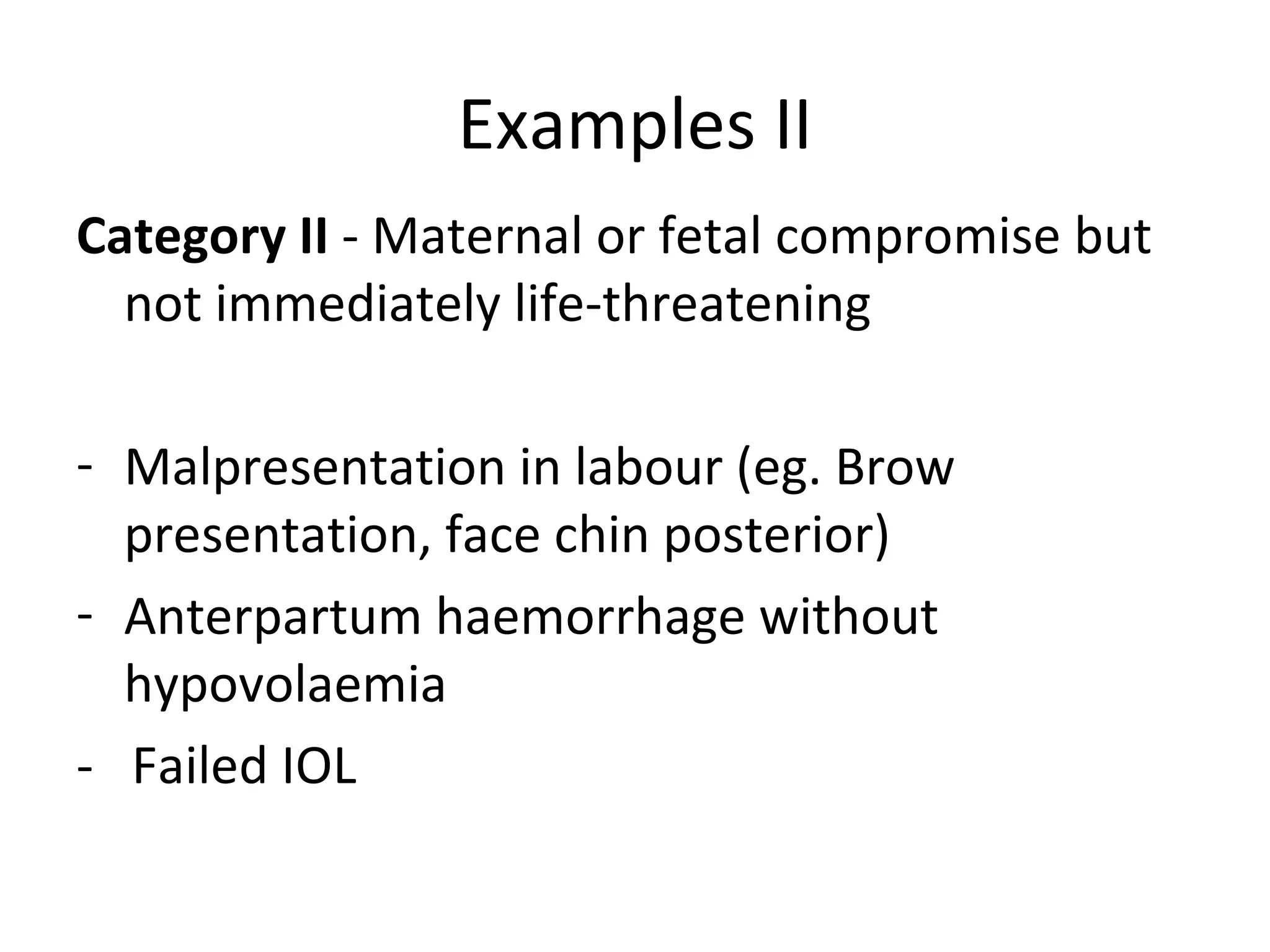 Classification Of Caesarean Section Ppt