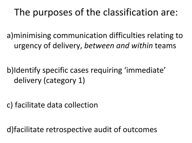 Classification of caesarean section | PPT