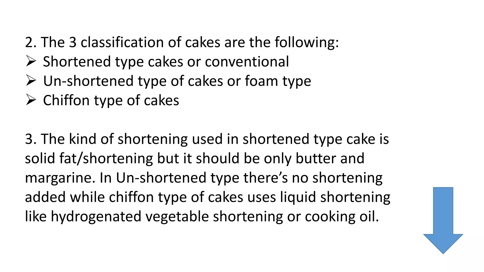 Classification of Cakes | PPTX