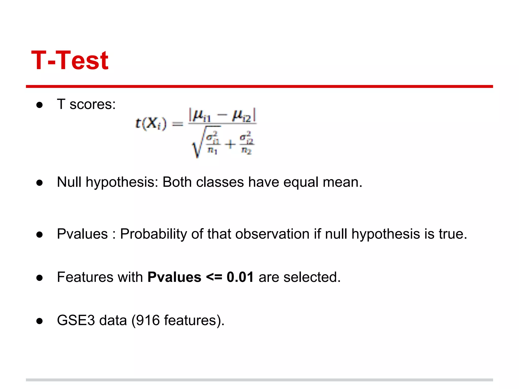 Classification of cancerous and non cancerous tissues | PPT