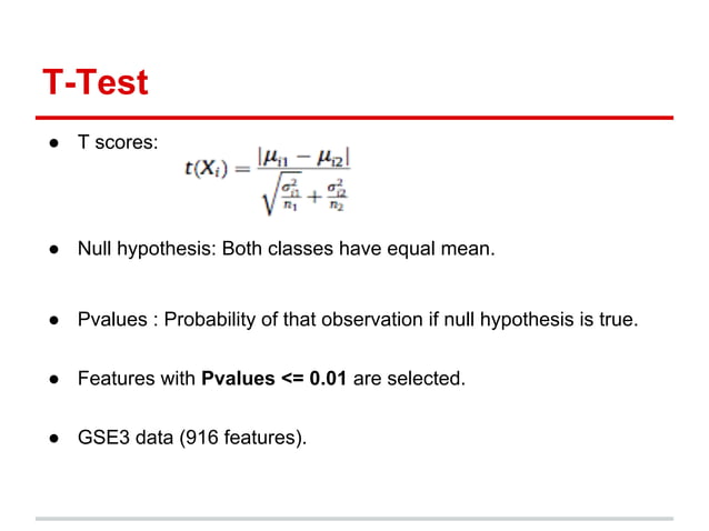 Classification of cancerous and non cancerous tissues | PPT