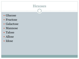 Classification of carbohydrates | PPTX