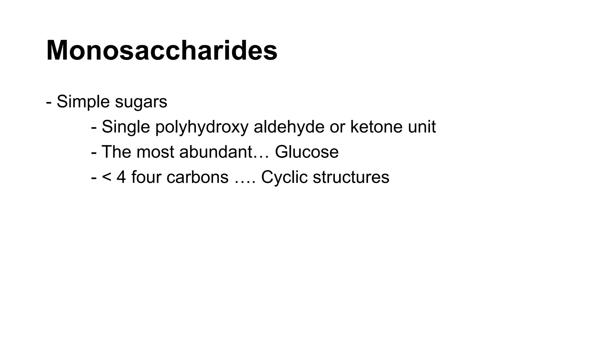 CLASSIFICATION OF CARBOHYDRATES monosaccharides | PPTX