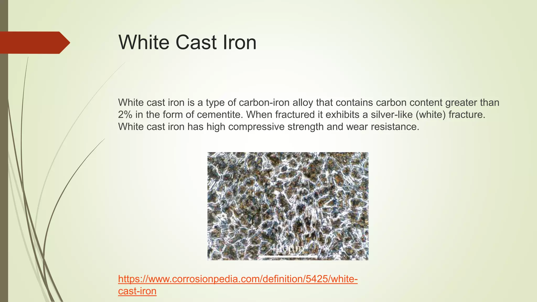 Classification of cast iron | PPTX
