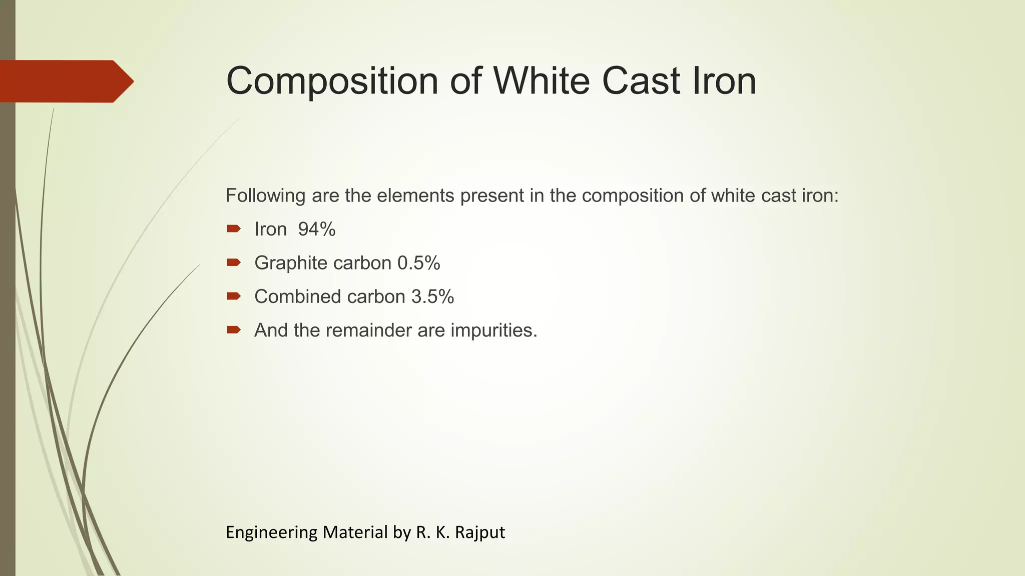 Classification of cast iron | PPTX