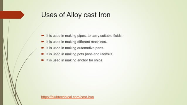 Classification of cast iron | PPTX