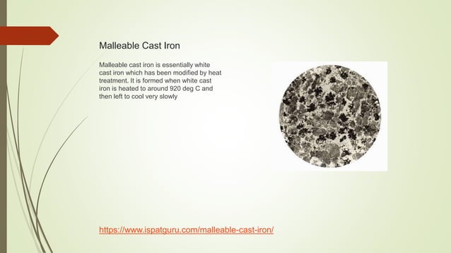 Classification of cast iron | PPTX