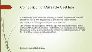 Classification of cast iron | PPTX