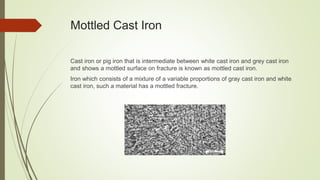 Classification of cast iron | PPT
