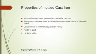 Classification of cast iron | PPTX