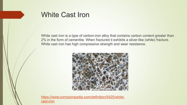 Classification of cast iron | PPTX