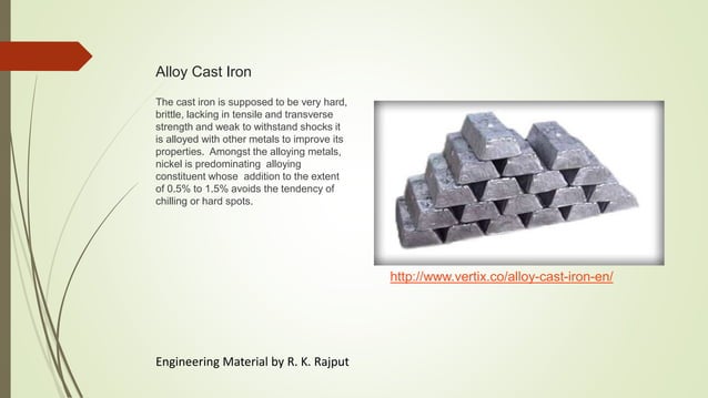 Classification of cast iron | PPTX