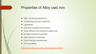 Classification of cast iron | PPTX