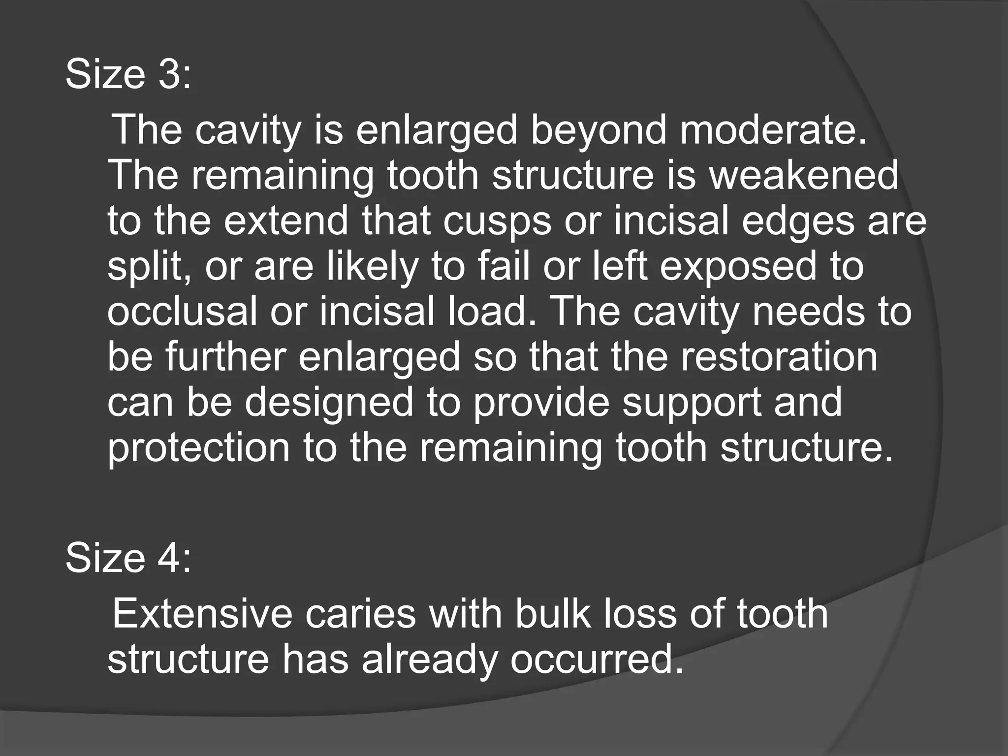 Classification of cavity cutting | PPTX