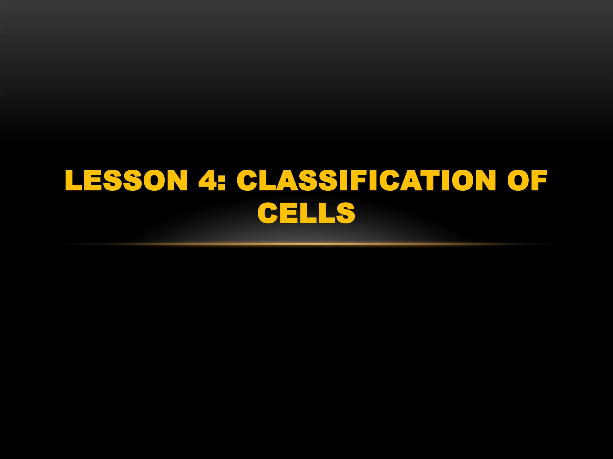 CLASSIFICATION OF CELL.pdf presentation. | PDF