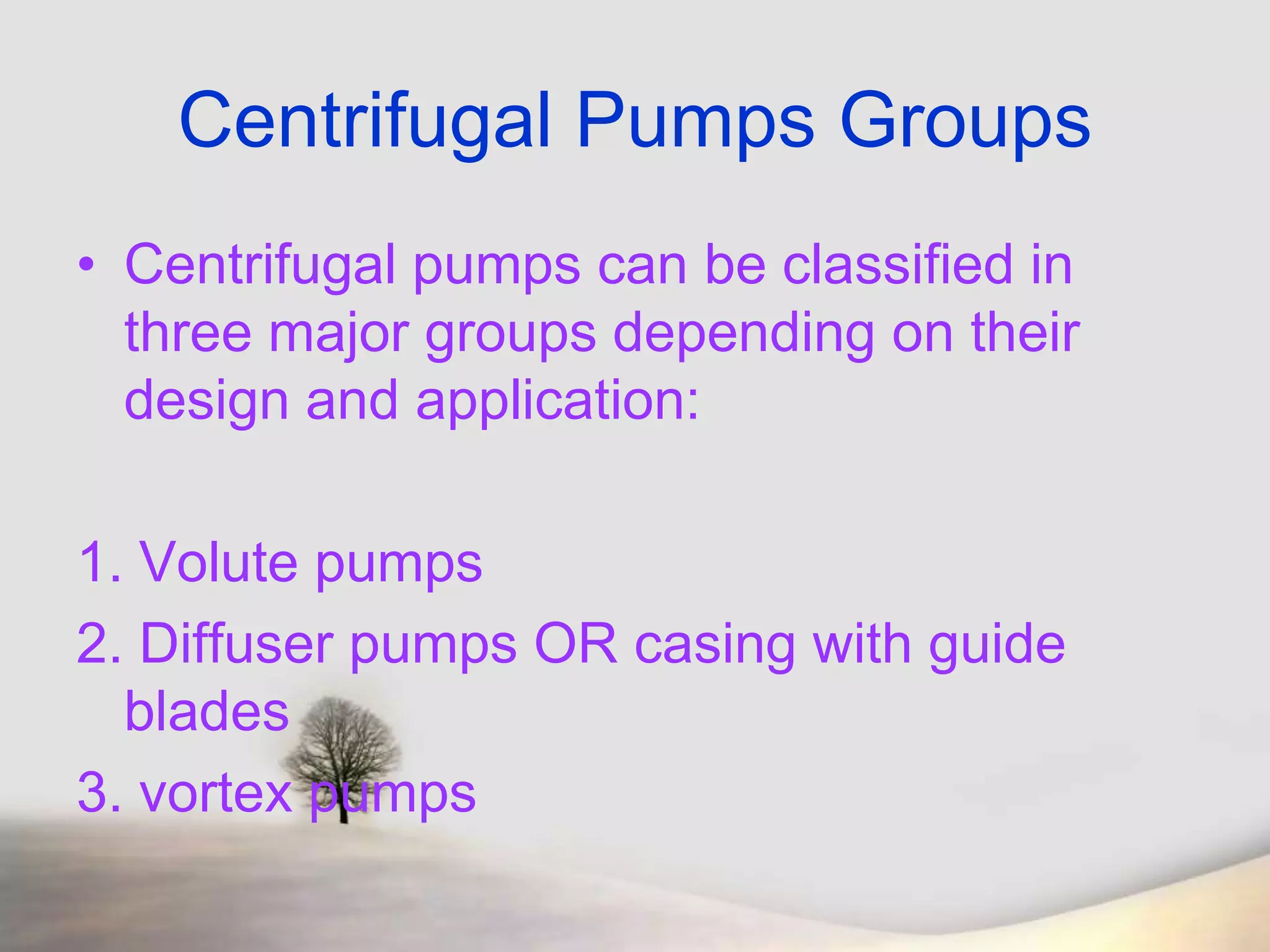 Classification of centrifugal pump pwi | PPT
