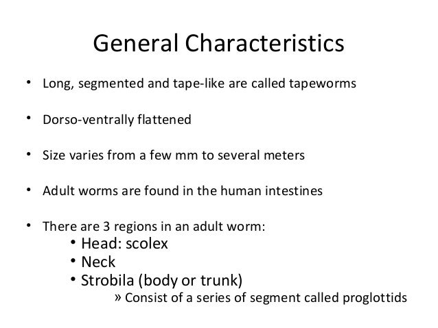 Classification of cestodes