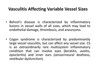 Classification of childhood vasculitis | PPTX