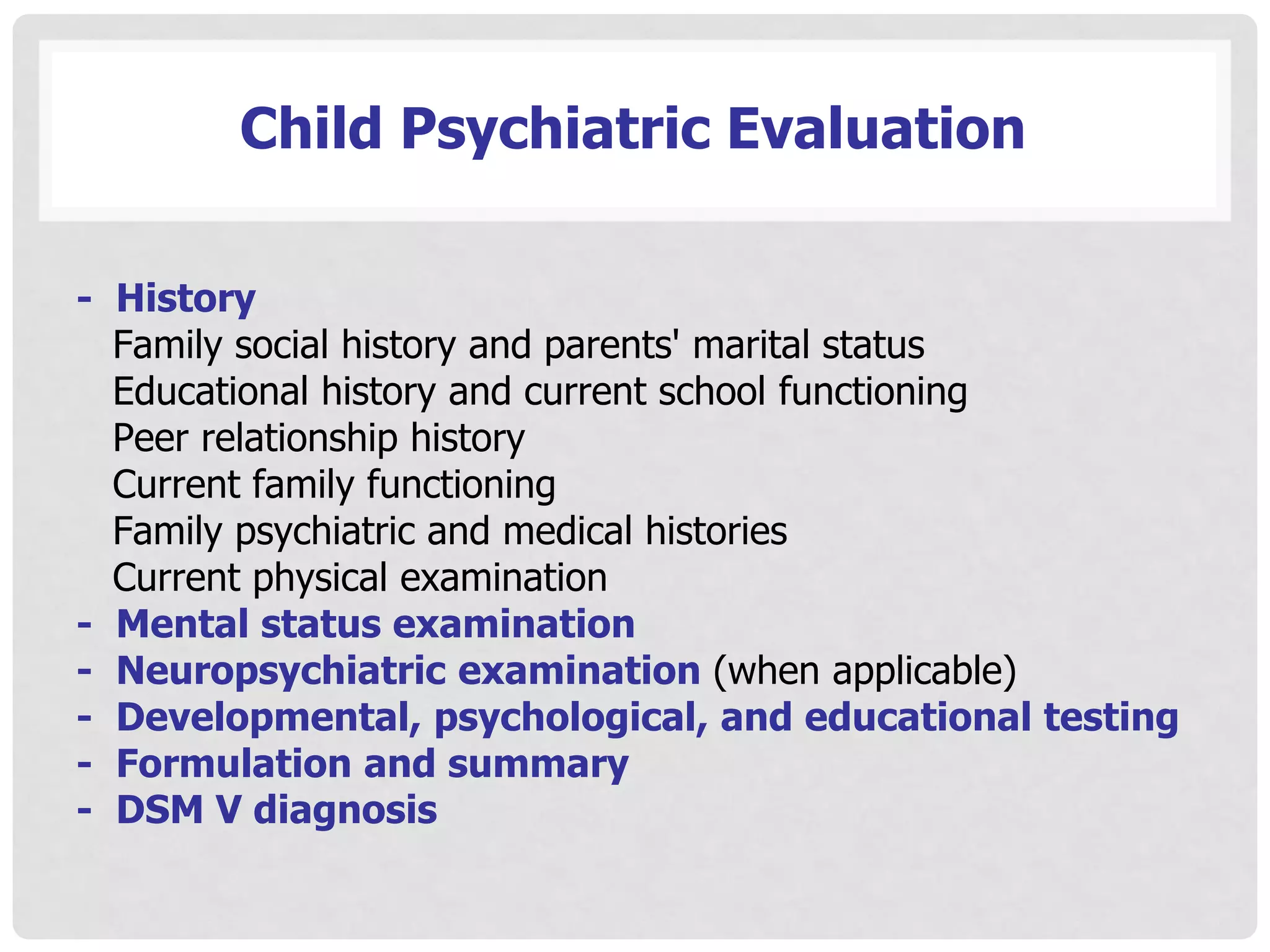 Classification of child psychiatry | PDF