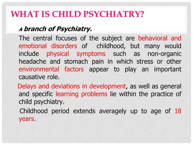 Classification of child psychiatry | PDF | Brain and Nervous System ...