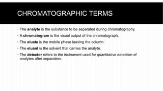 Classification of chromatographic techniques | PPTX