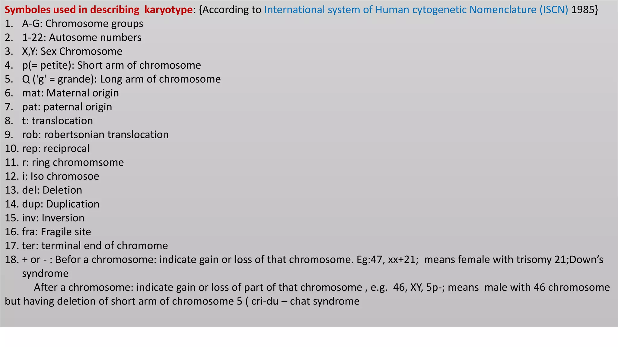 Classification of chromosome & karyotyping | PPTX