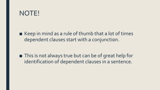 Classification of clauses | PPTX