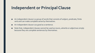 Classification of clauses | PPTX