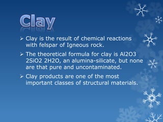 Classification of clay product | PPTX
