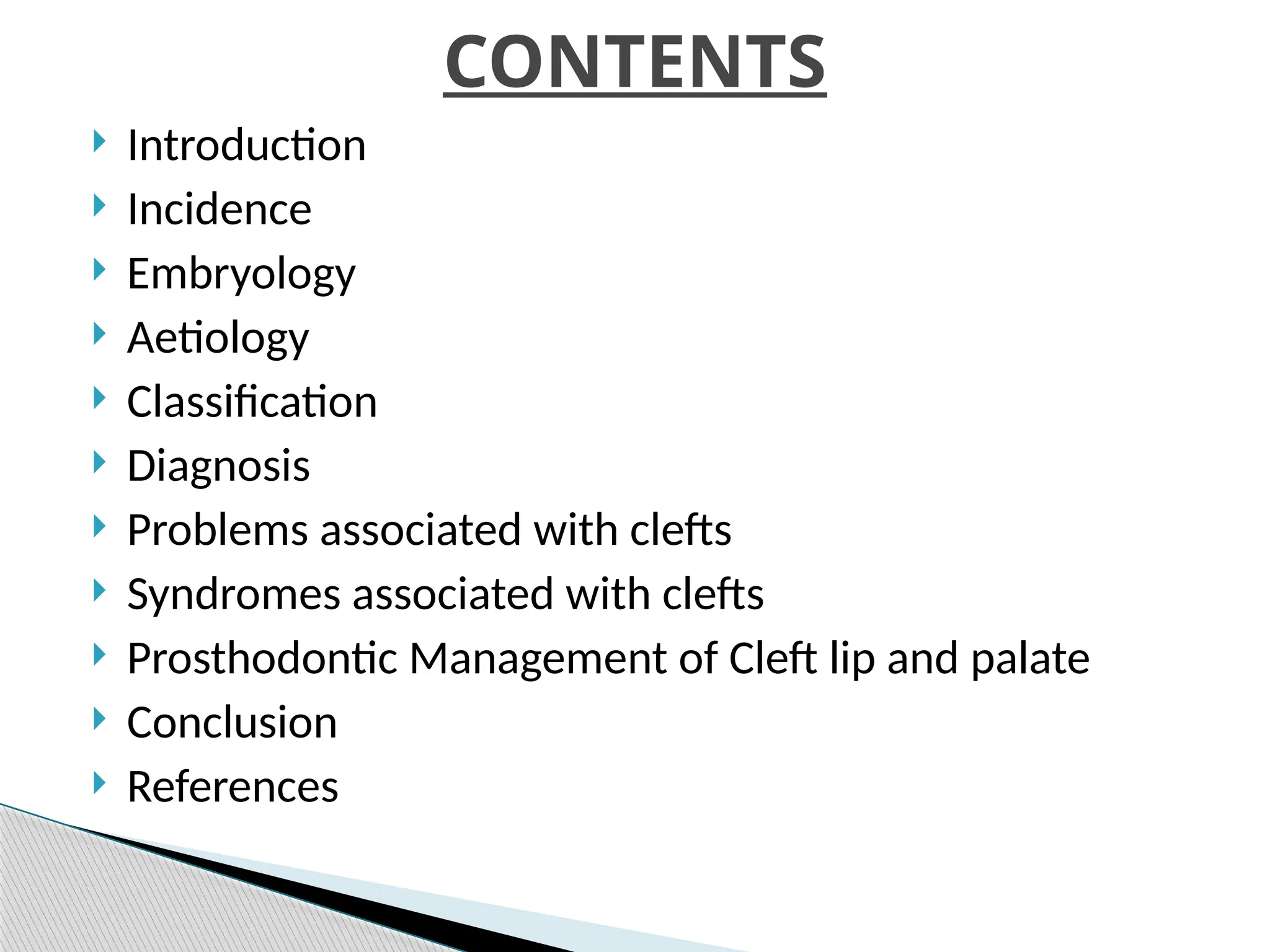 CLASSIFICATION OF CLEFT LIP & CLEFT PALATE, AND THEIR PROSTHODONTIC ...