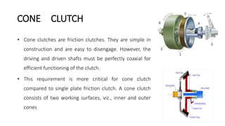 Classification of clutches, torque transmission capacity ...