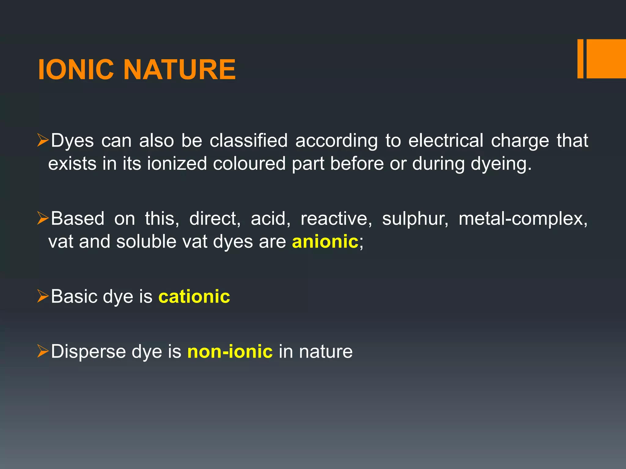 Classification of colorants | PPTX