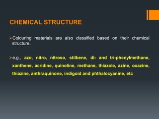 Classification of colorants | PPTX