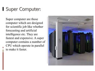 Classification of Computer | PPTX