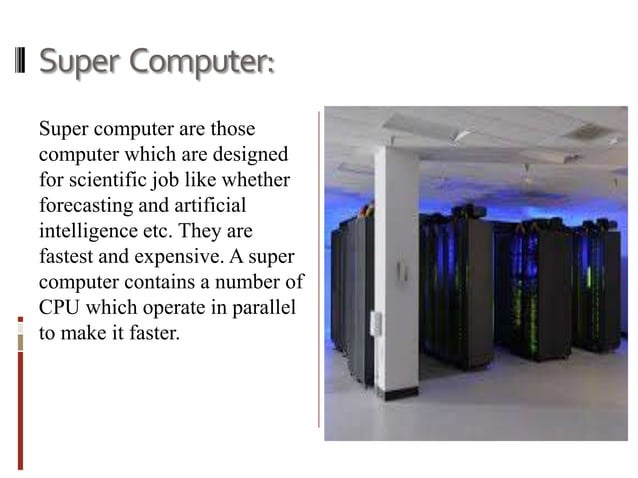 Classification of Computer | PPTX