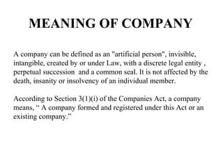 Classification of companies | PPT