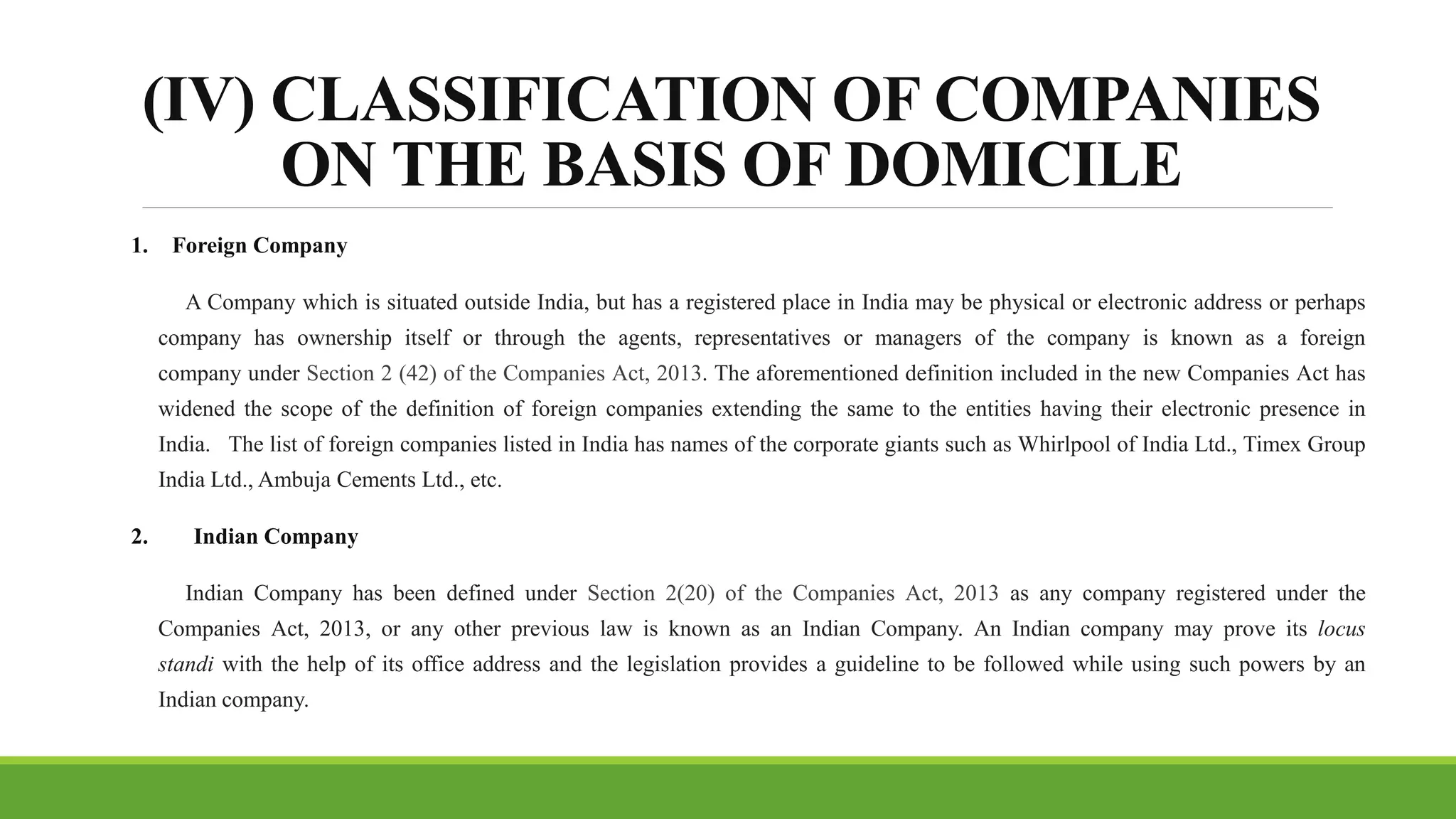 Classification of Companies | PPTX | Business | Business and Finance