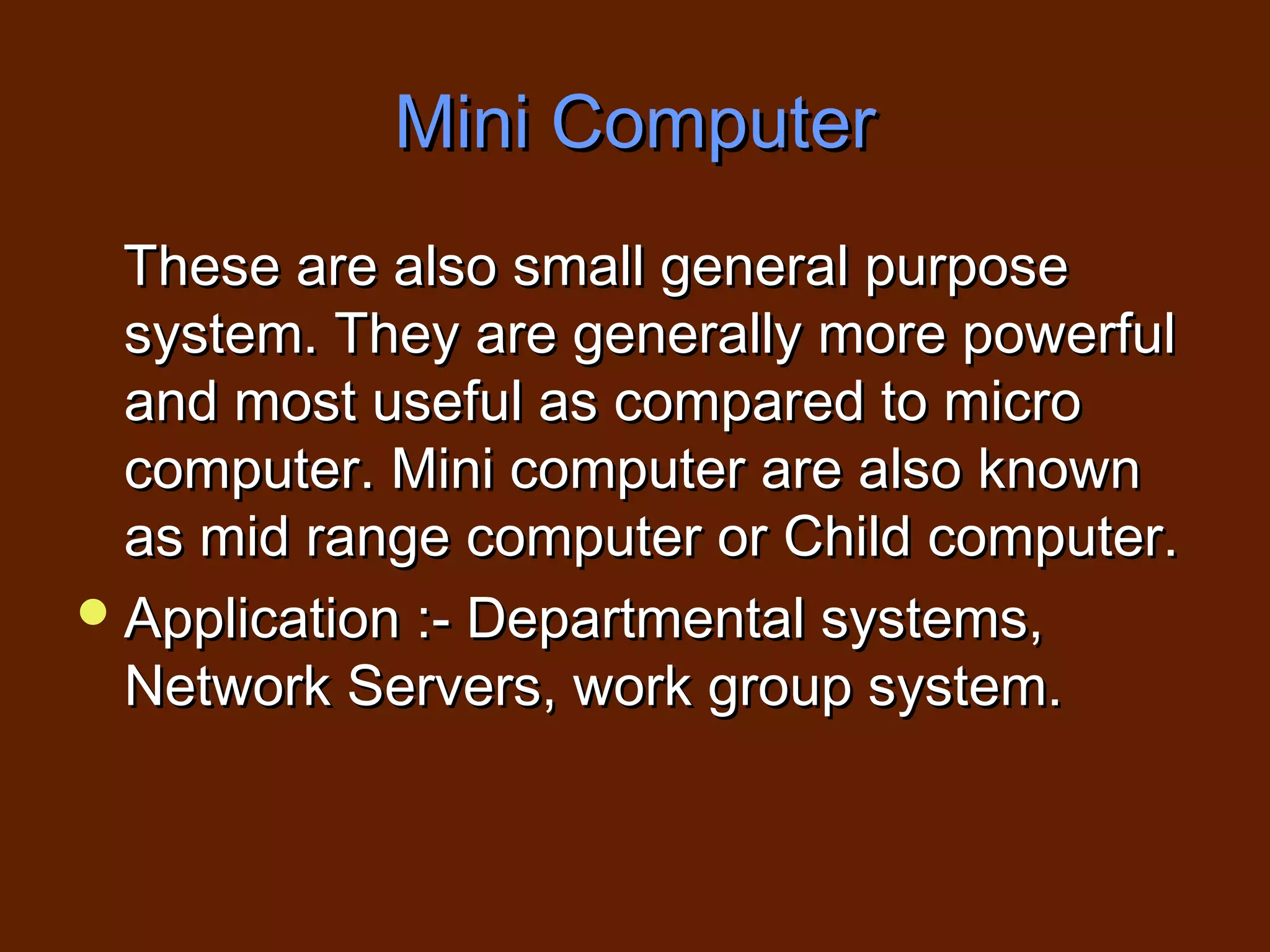 Classification of computer | PPT