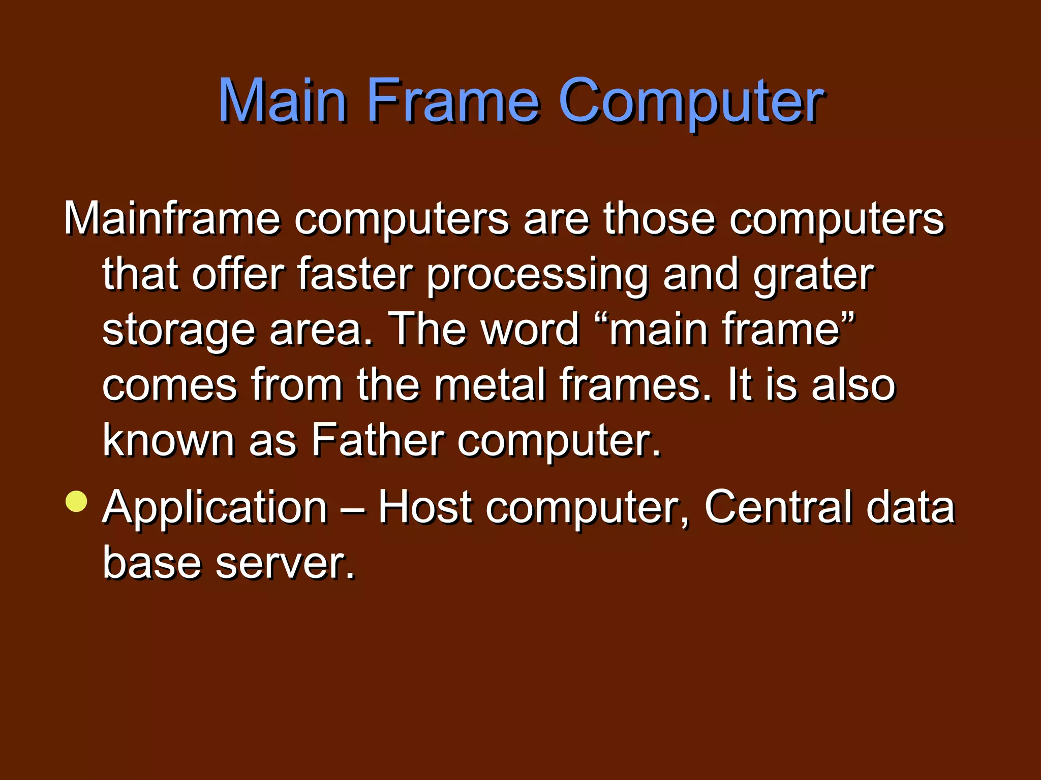 Classification of computer | PPT