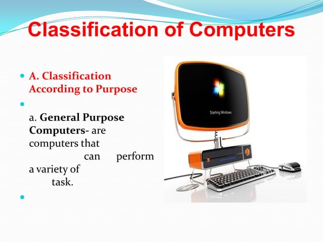 Classification of computer | PPTX | Desktops | Computing
