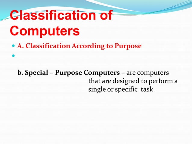 Classification of computer | PPTX | Desktops | Computing