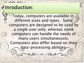 Classification of computer | PPT