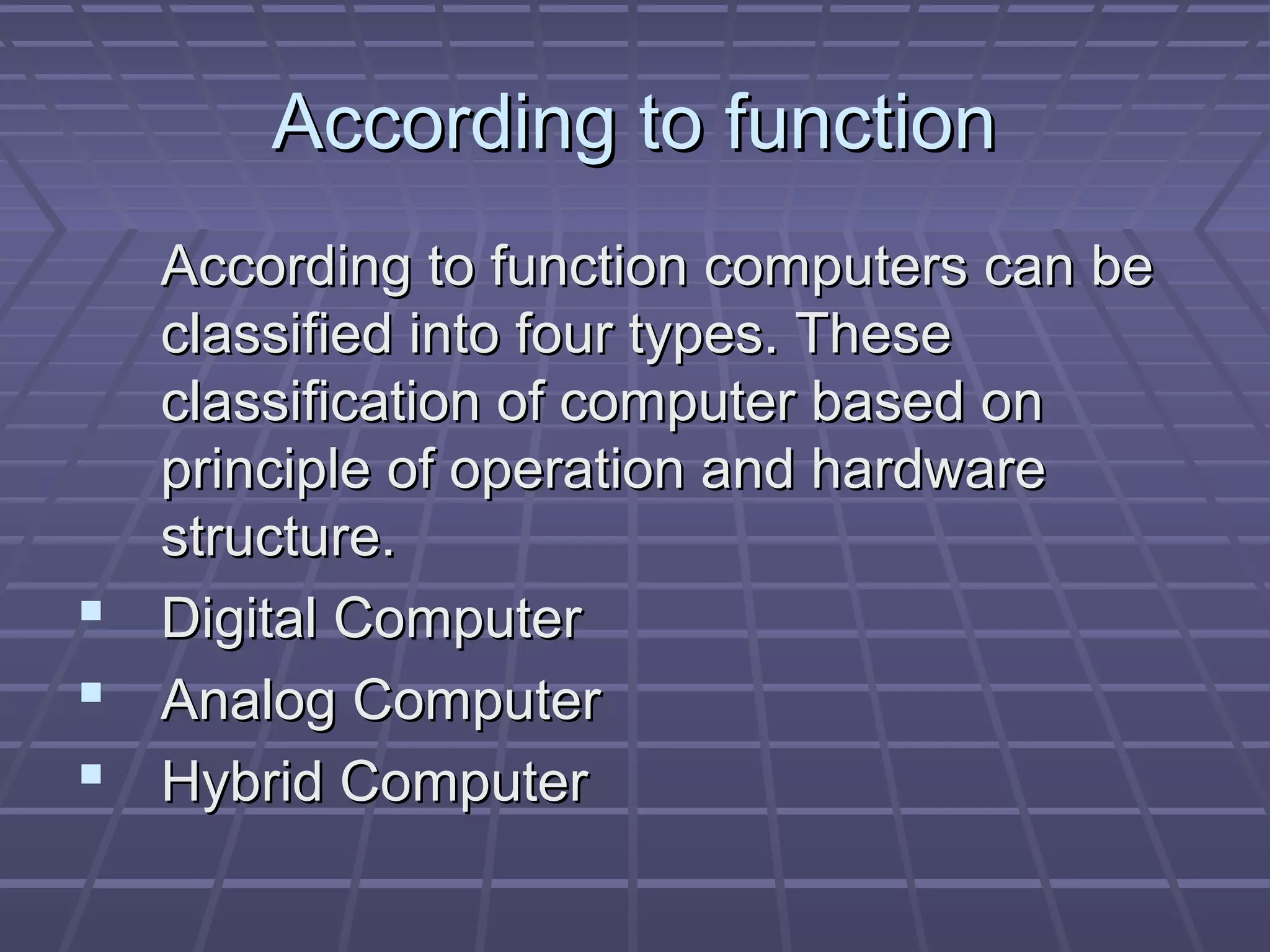 Classification of computer | PPT