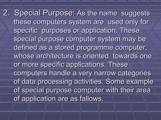 Classification of computer | PPT | Computing | Technology & Computing