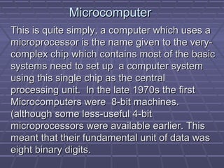 Classification of computer | PPT | Computing | Technology & Computing