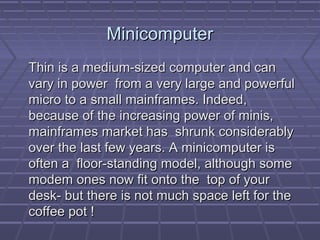 Classification of computer | PPT | Computing | Technology & Computing